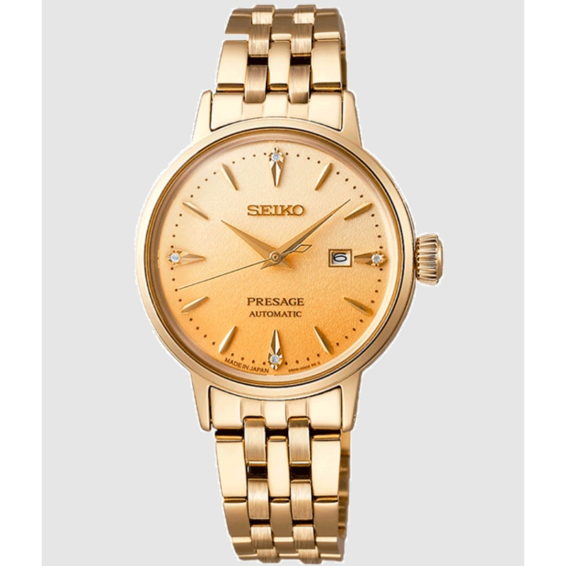 Reloj Seiko SRE018J1 Presage mujer Cocktail Eggnog dorado | Relojes ...